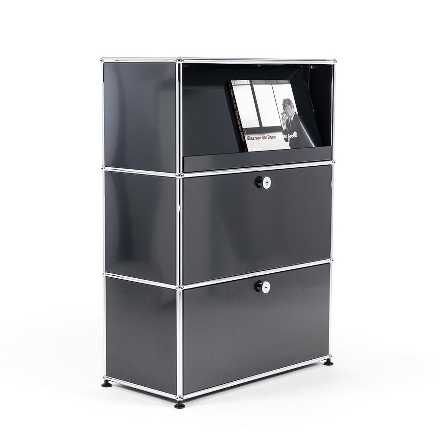 USM Haller Highboard M mit Schrägtablar | USM Haller | USM Haller ...