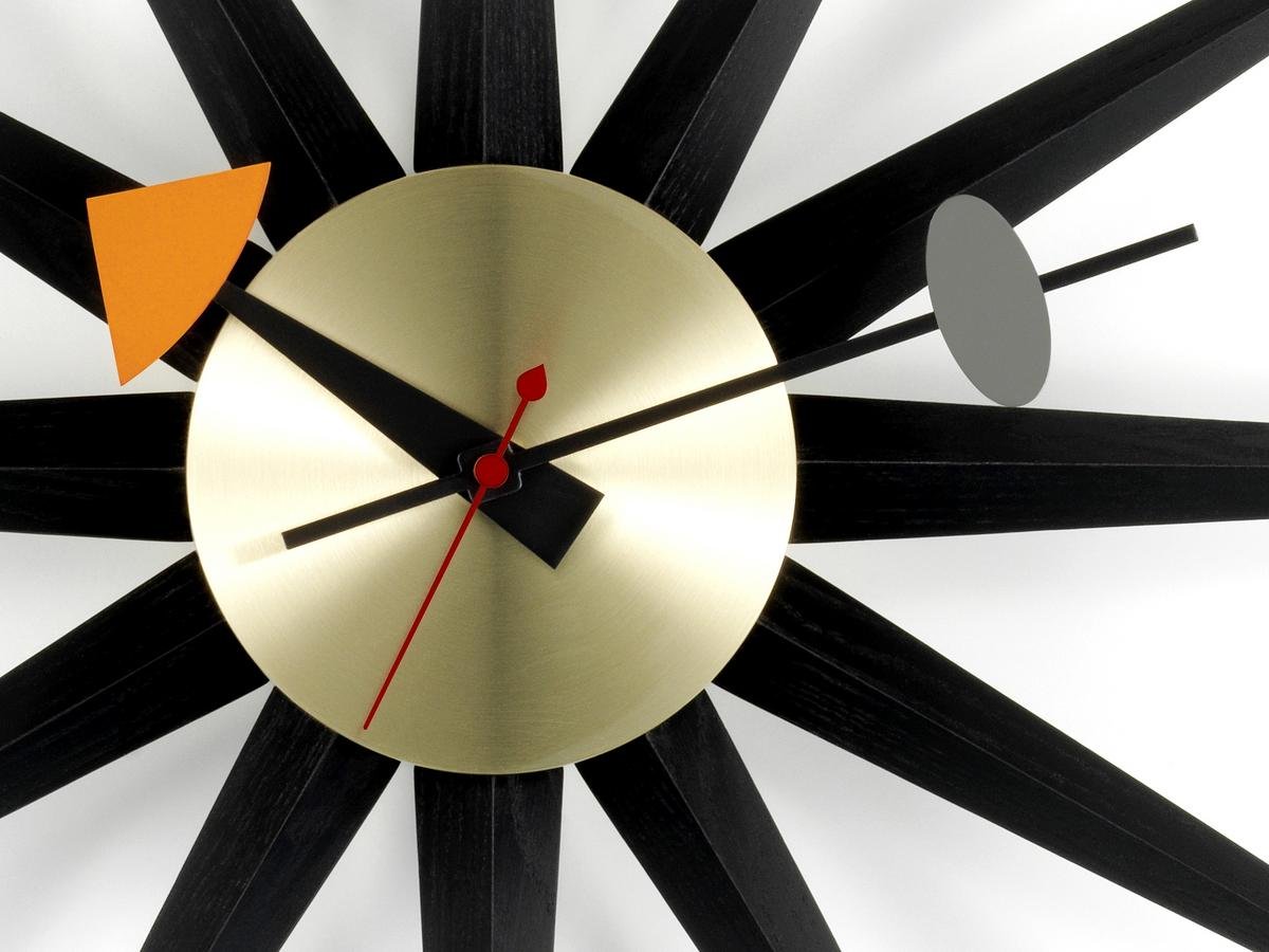 Sunburst Clock Black | Vitra | Uhren - Designermöbel von smow