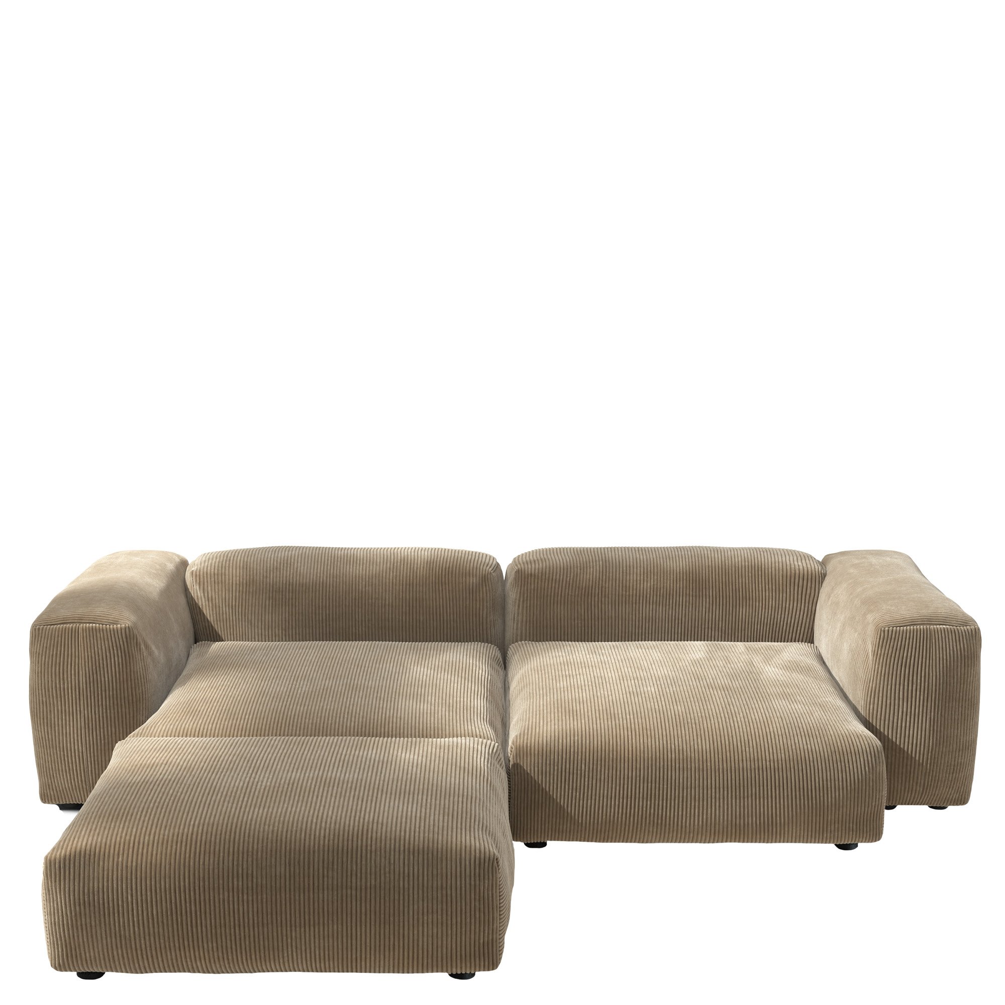 Vetsak Sofa Set 3, Cord velours - Sand, Ohne Kissen | Vetsak | Sofas ...
