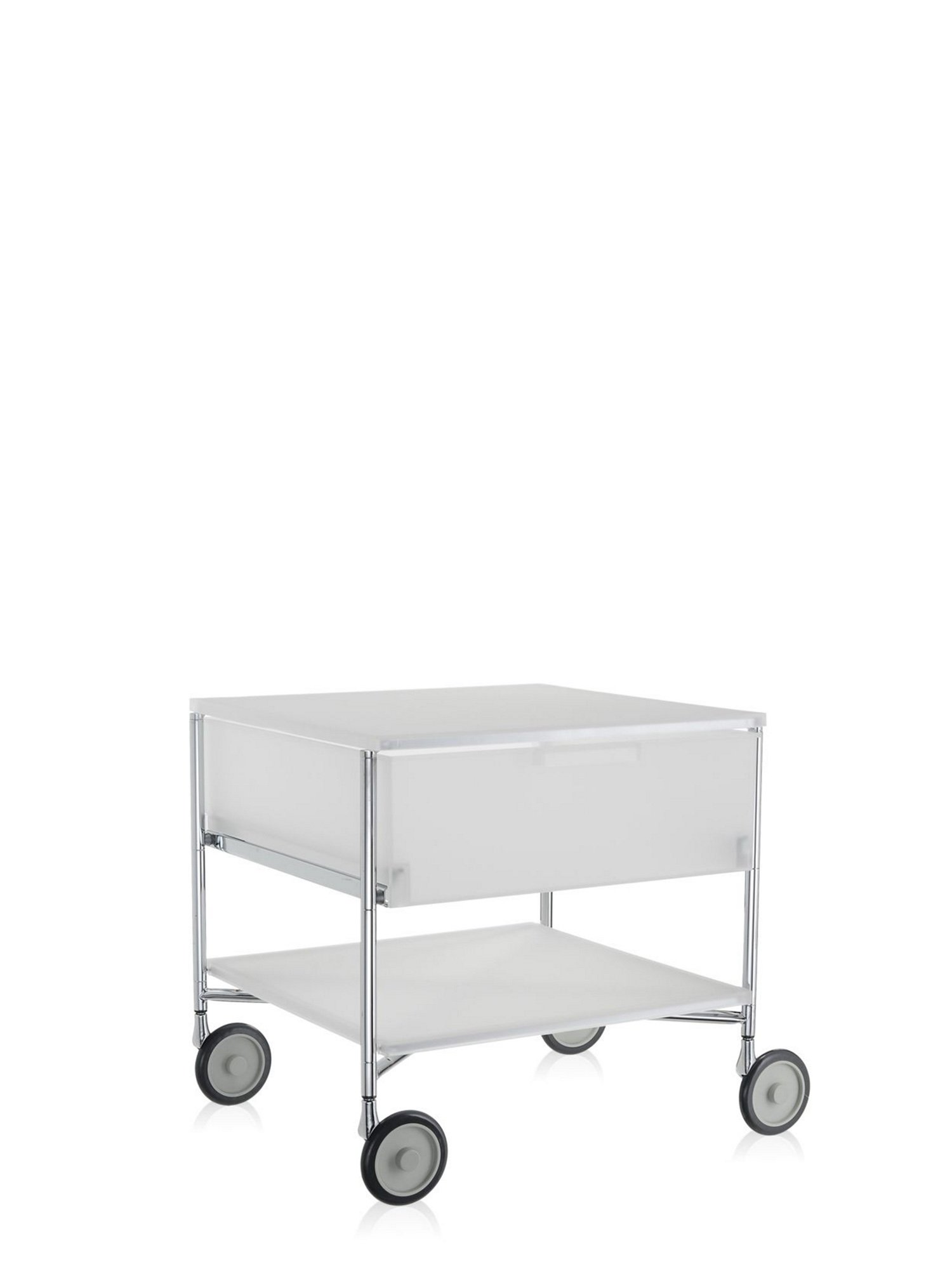 Mobil Container, 1 Schub - 1 Fach, Opal, Eisfarben | Kartell | Beistell ...
