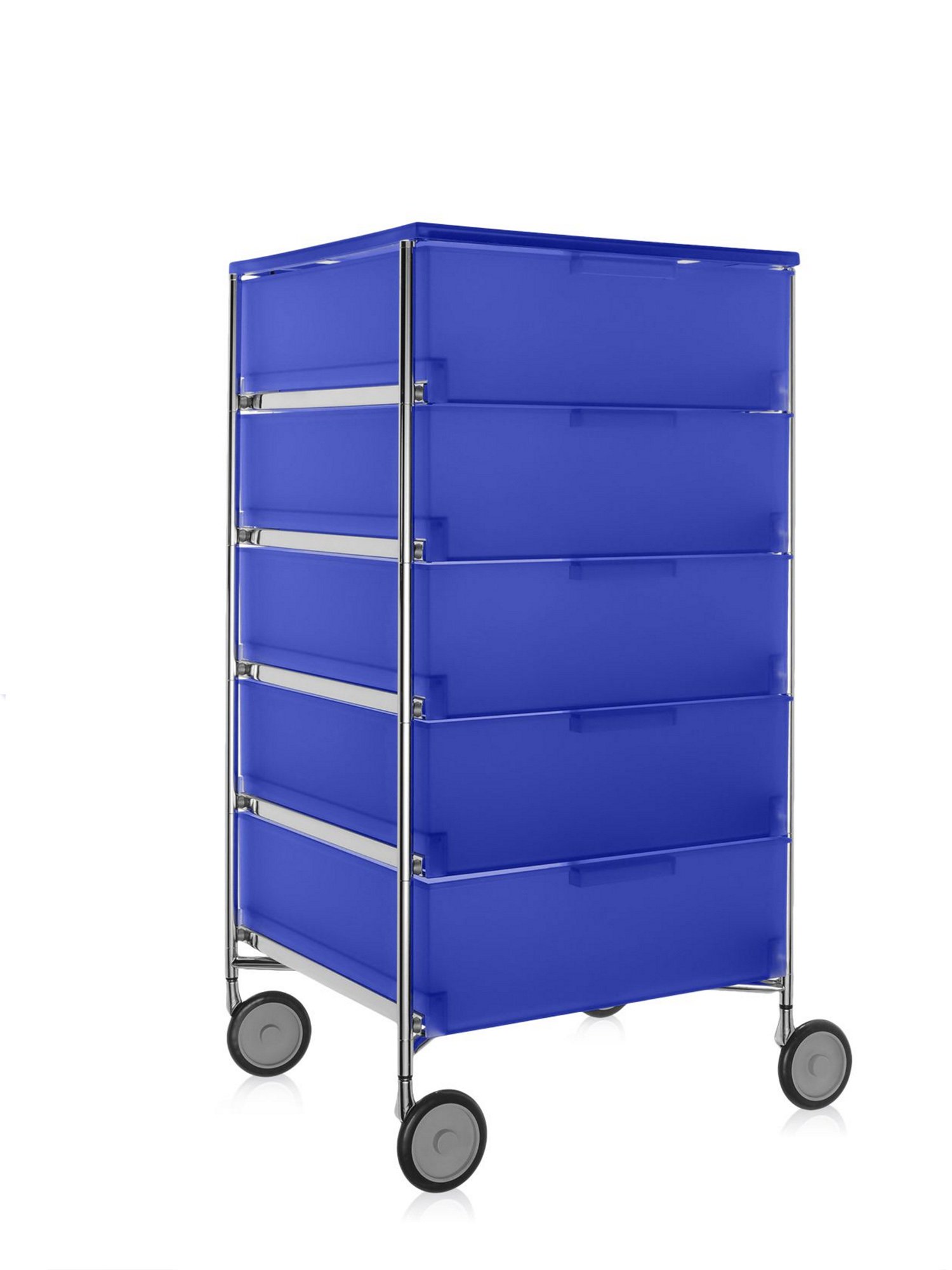 Mobil Container, 5 Schub - kein Fach, Opal, Kobaltblau | Kartell ...