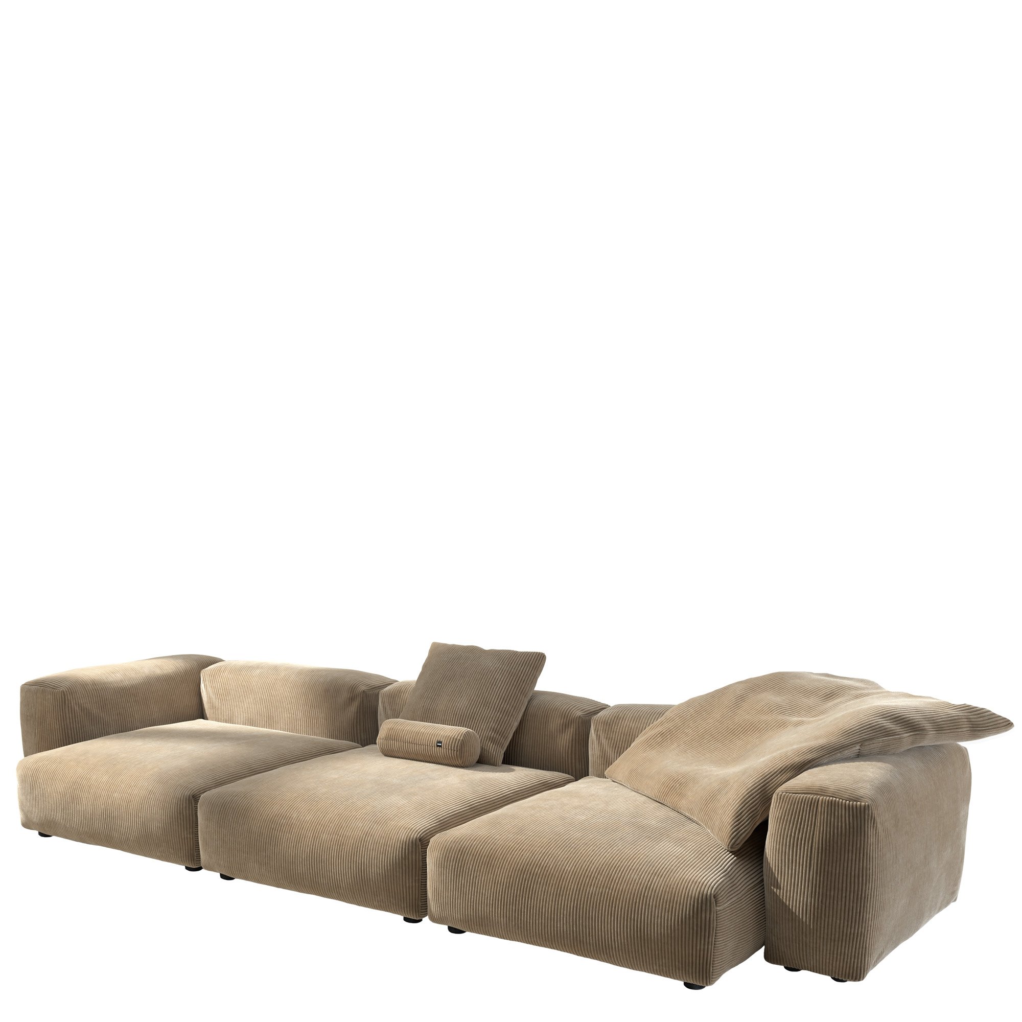 Vetsak Sofa Set 5, Cord velours - Sand, Mit Kissen | Vetsak | Sofas ...