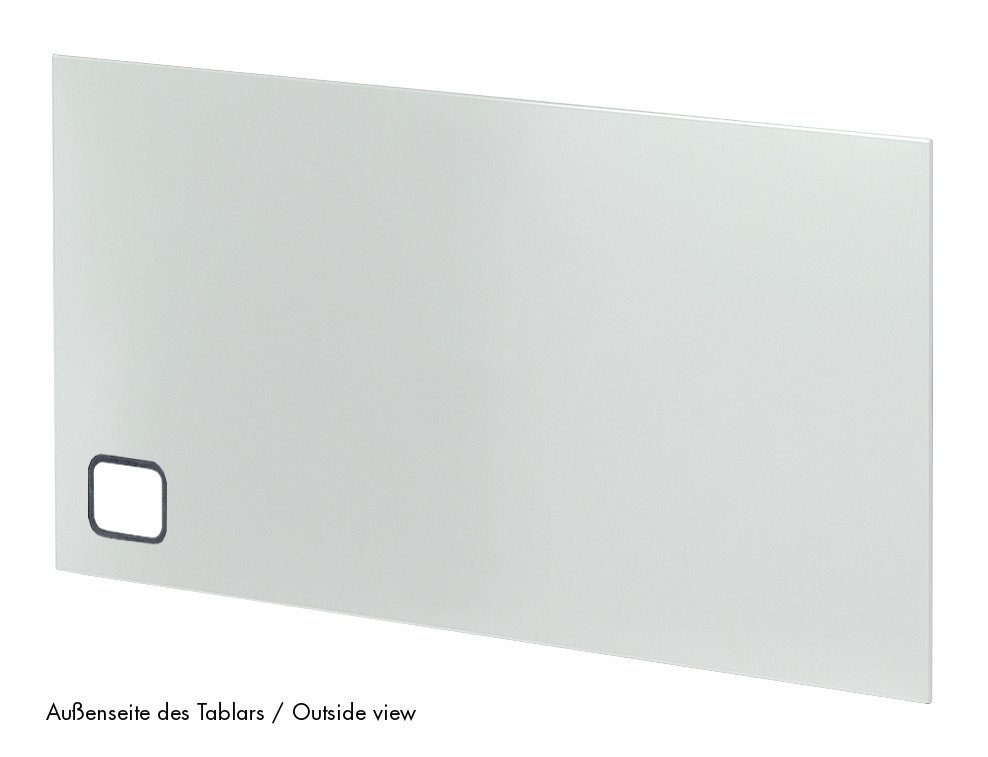 USM Haller Tablar mit Kabeldurchlass, 35 x 35 cm, Lichtgrau RAL 7035 ...