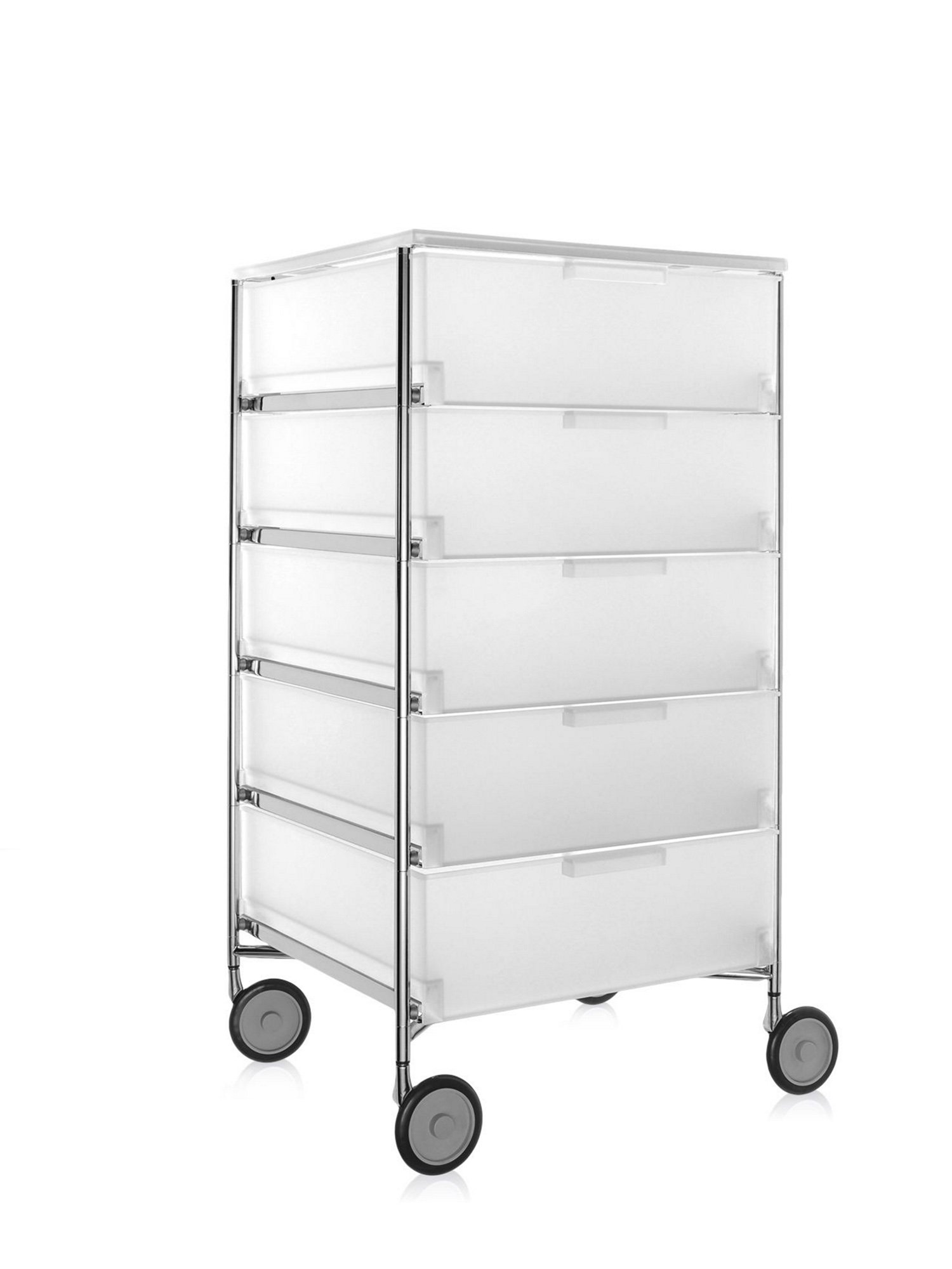 Mobil Container, 5 Schub - kein Fach, Opal, Eisfarben | Kartell ...