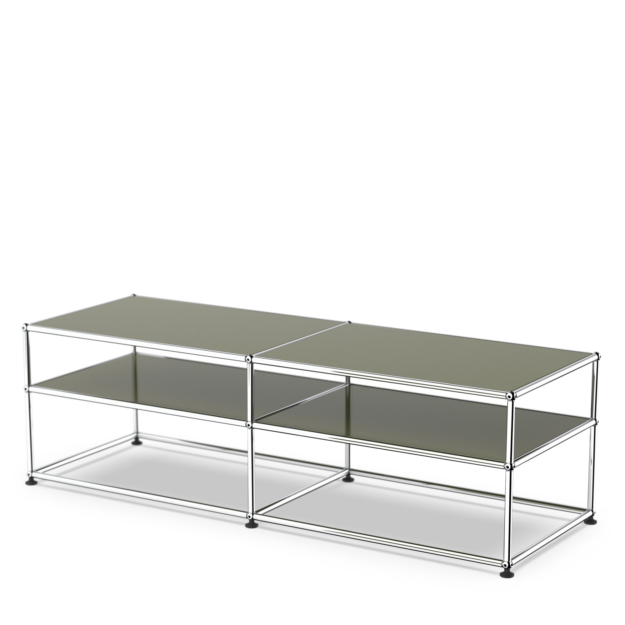 USM Haller Beistelltisch Typ 1, Metall, Olivgrün RAL 6003 | USM Haller ...